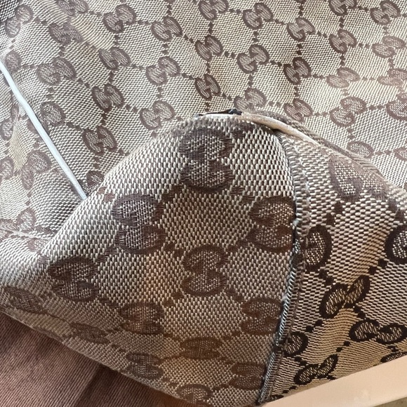 Gucci | Bags | Authentic Gucci Positano Large Gg Canvas Scarf Tote ...